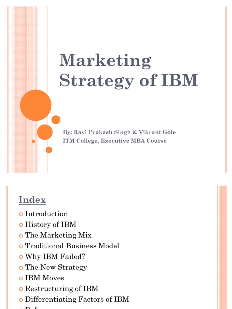 IBM Marketing Strategy | Ibm | Business