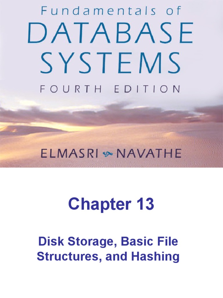 Chap13 Disk Storage Basic File Structures And Hashing Pdf 8048