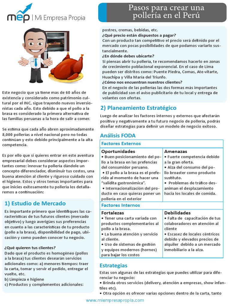 MEP Ideas de Negocio Polleria | PDF | Servicio al Cliente | Publicidad