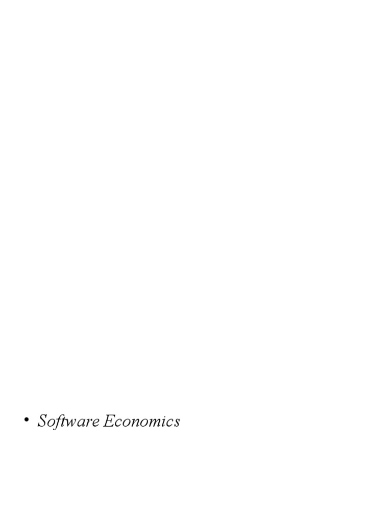 Chapter 2 - Evolution of Software Economics | PDF | Top Down And Bottom ...