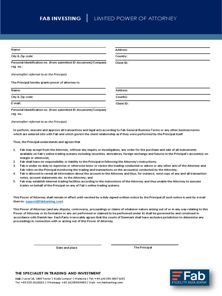 LPOA | PDF | Power Of Attorney | Identity Document