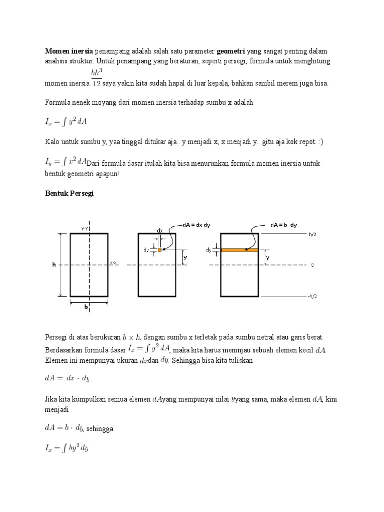Rumus Inertia | PDF