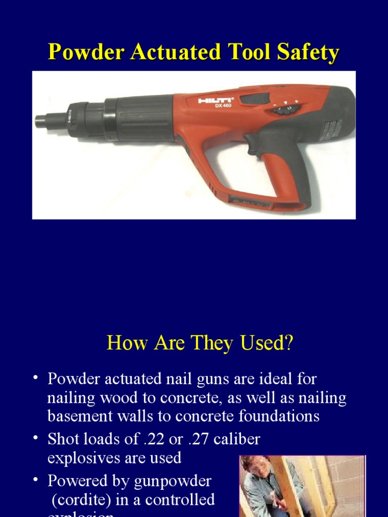 Powder Actuated Tool Safety Guidelines | PDF | Safety