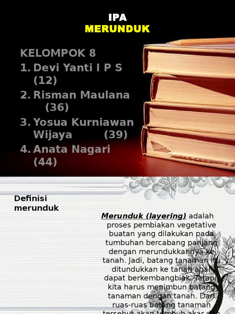 Panduan Merunduk Tanaman | PDF
