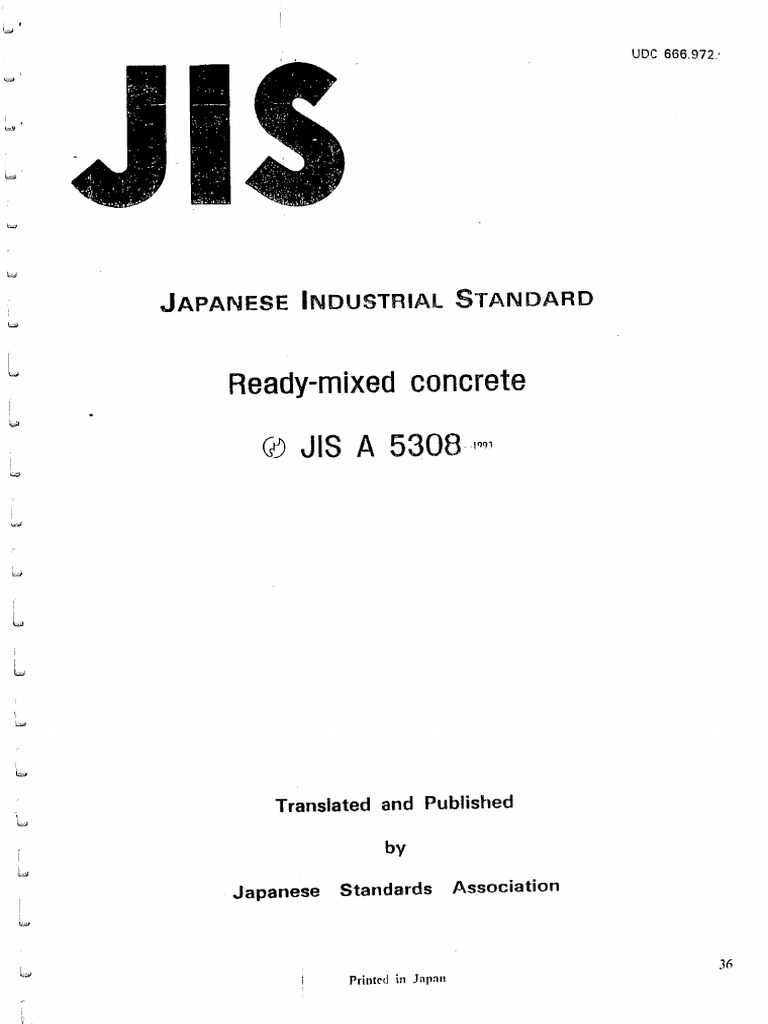 Jis A 5308 1993 - 1 | PDF