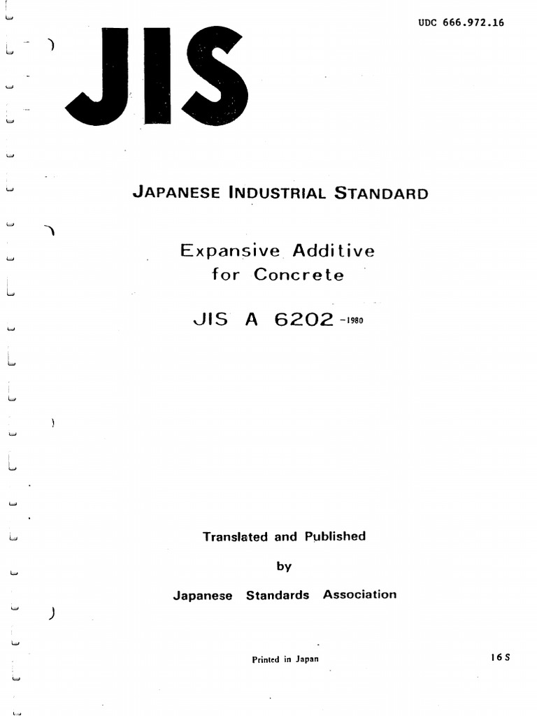 Jis A 6202 1980 | PDF