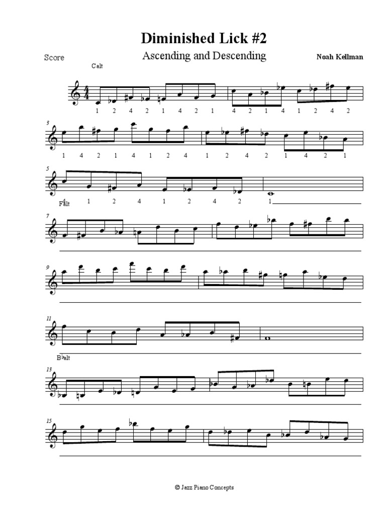 Diminished Lick 2 | PDF