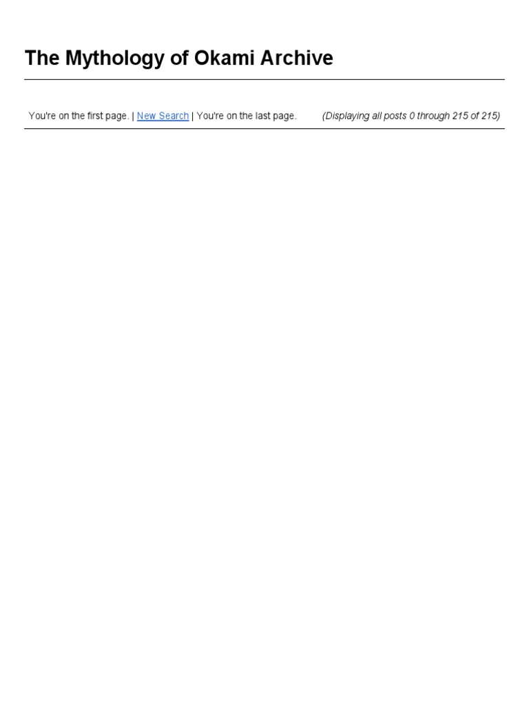 The Mythology of Okami Archive | PDF | Shintoism | Religion And Belief