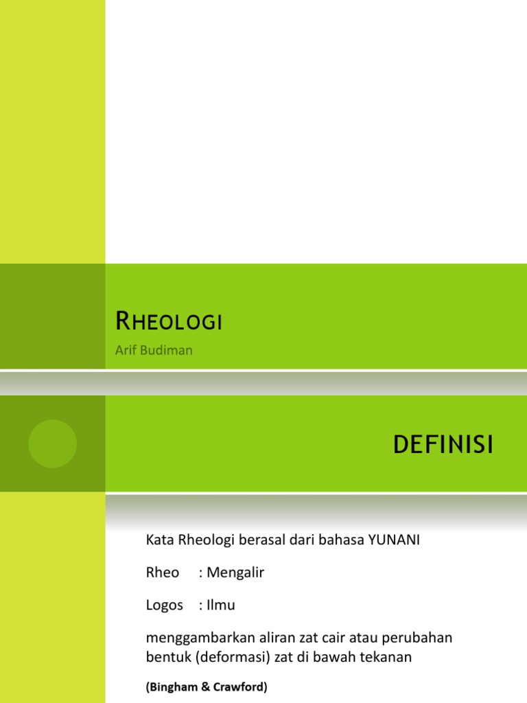 Rheologi PDF | PDF