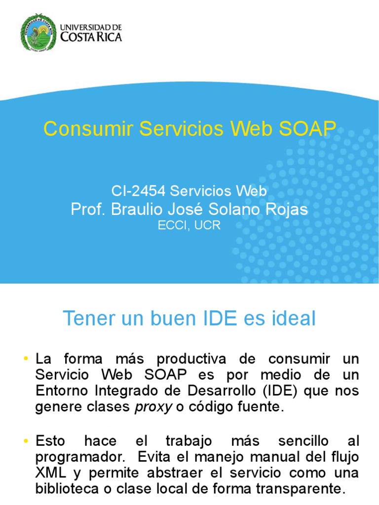 Consumir Servicios Web Soap | Descargar gratis PDF | Entorno de ...