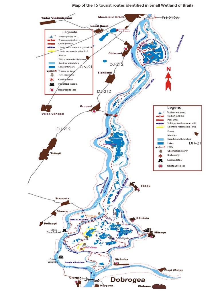 Harta Parcului Natural Balta Mica A Brailei | PDF