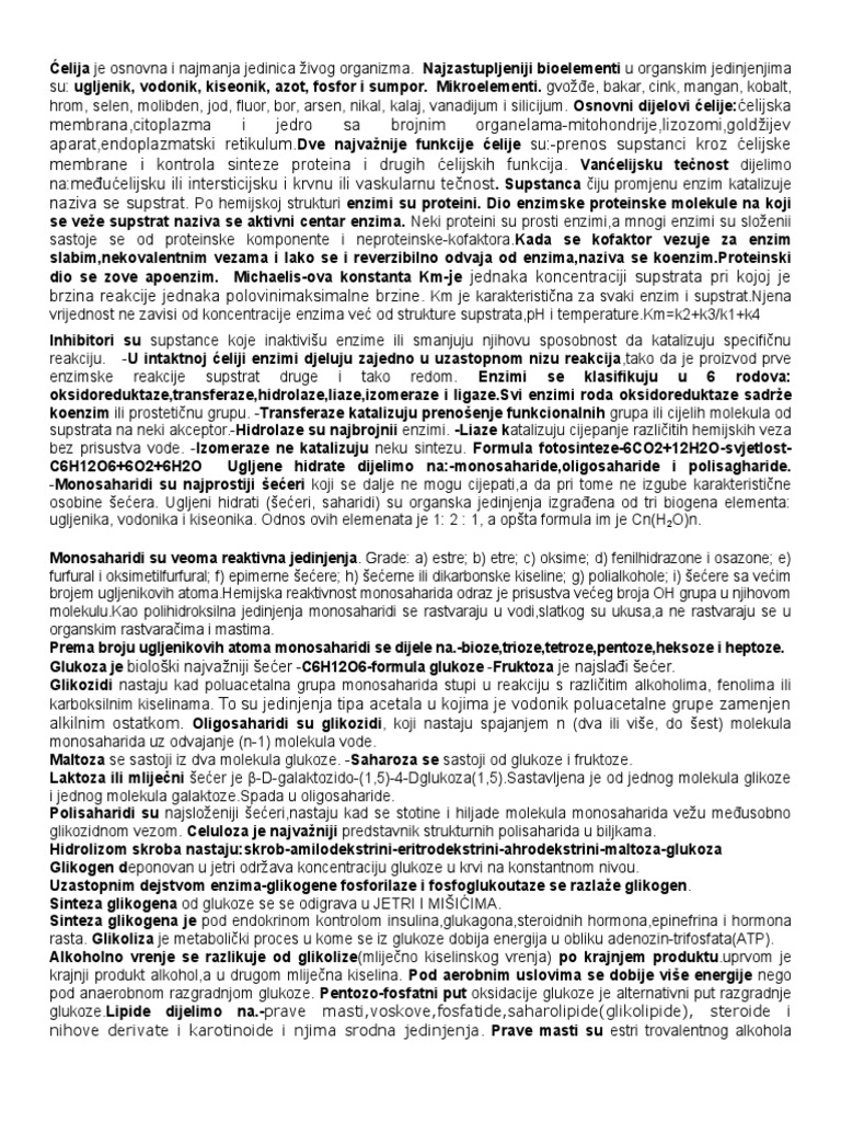 Biohemija | PDF