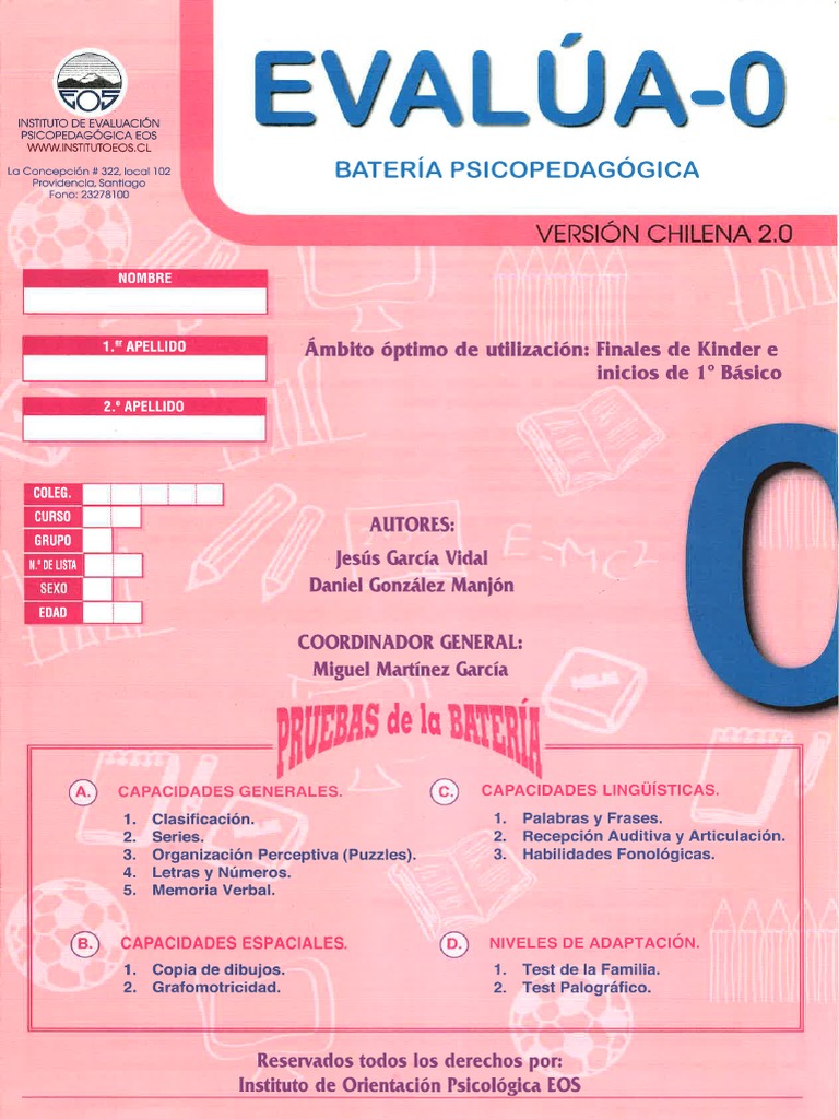 Cuadernillo Evalua 0 PDF | PDF