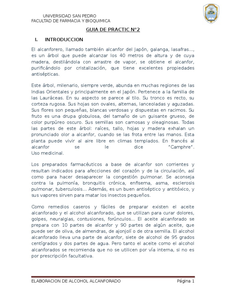 Alcanfor | PDF | Alcohol | Química