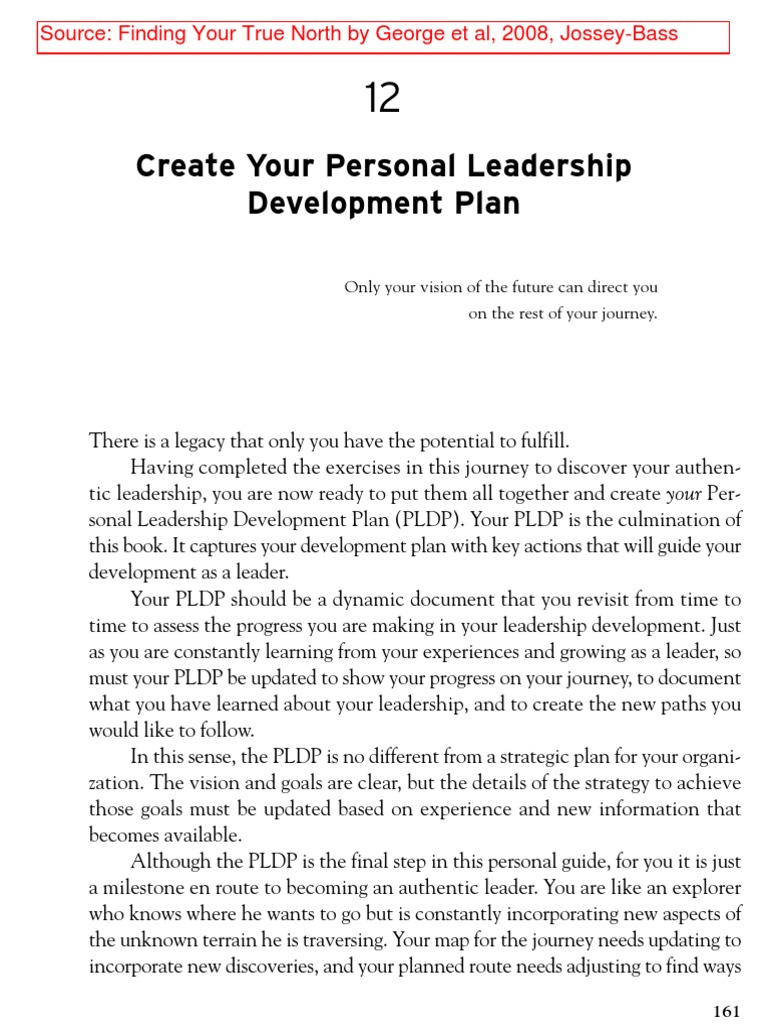 Personal Leadership Development Plan Guide | PDF | Leadership | Motivation