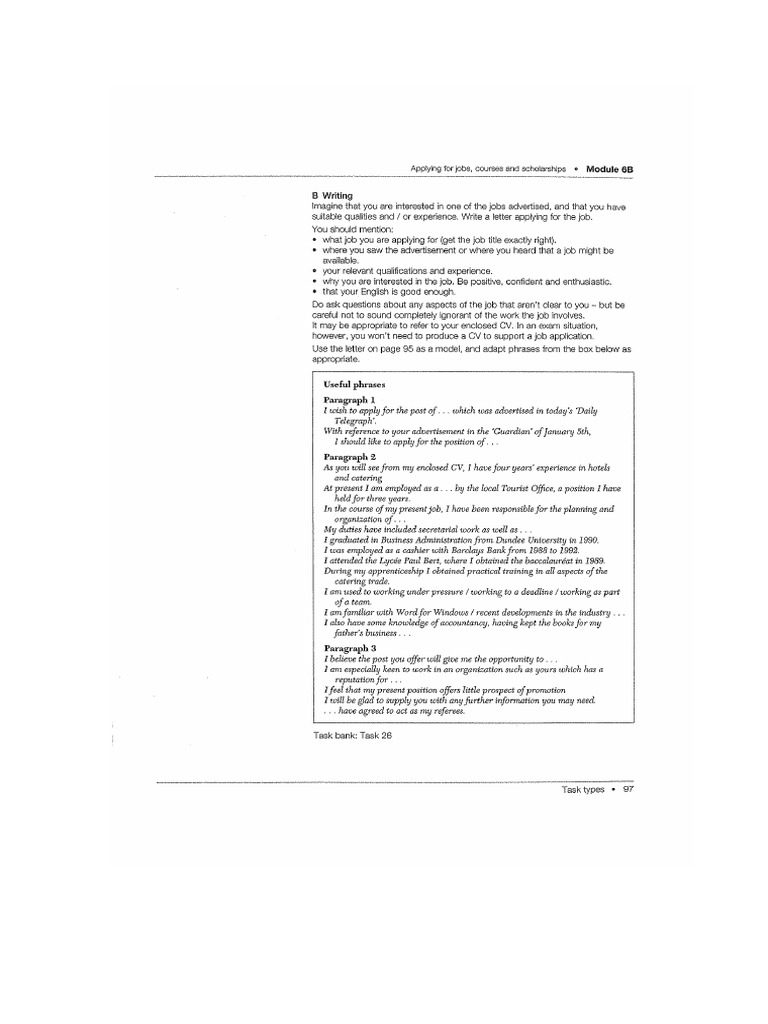 CAE Letter of Application Guide | PDF | Academic Degree | Test (Assessment)
