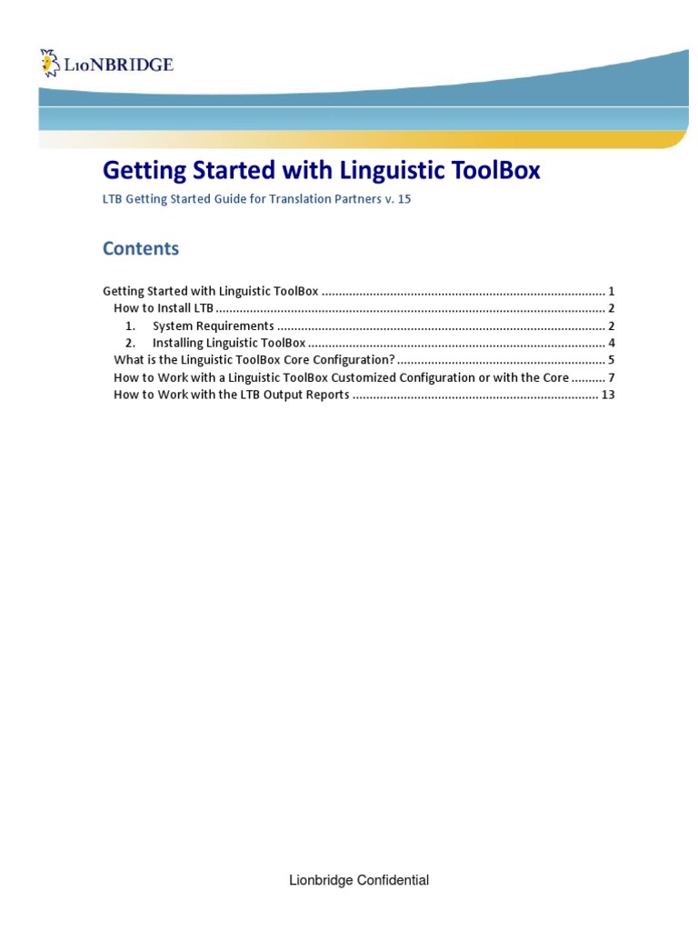 LTB Getting Started Guide TranslationPartners Ver.15 | PDF | Microsoft ...