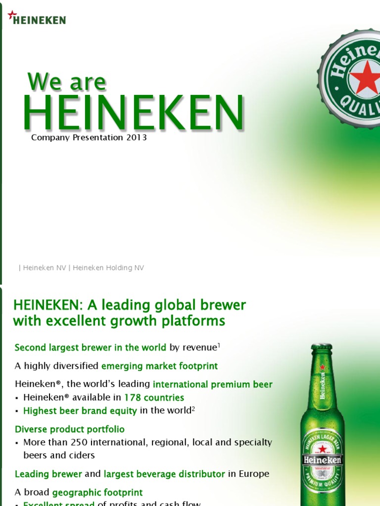 Introduction to HEINEKEN | American Depositary Receipt | Beverages