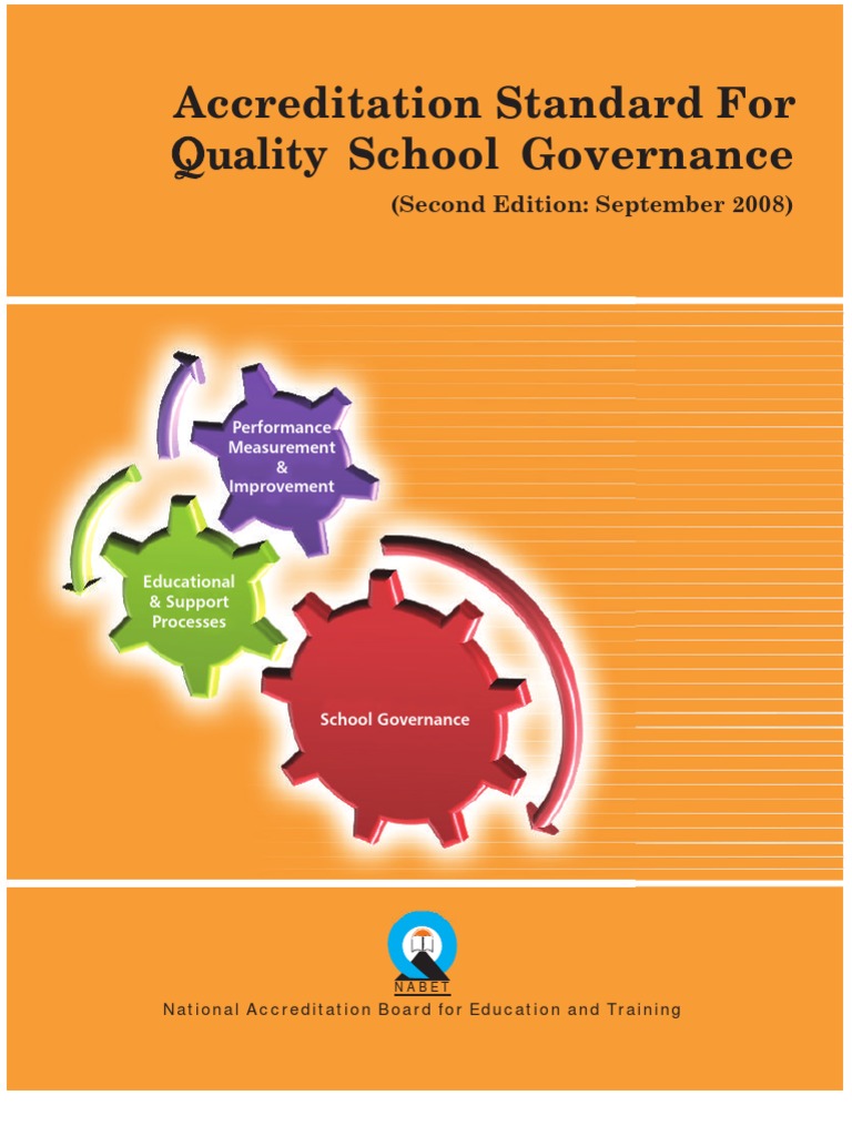 Accreditation Standard For Schools | PDF | Curriculum | Governance