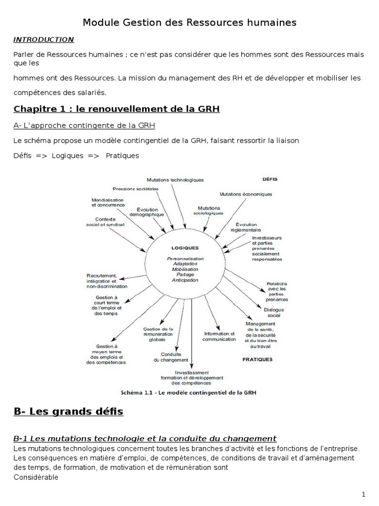 Module Gestion Des Ressources Humaines | PDF | Ressources humaines | Audit