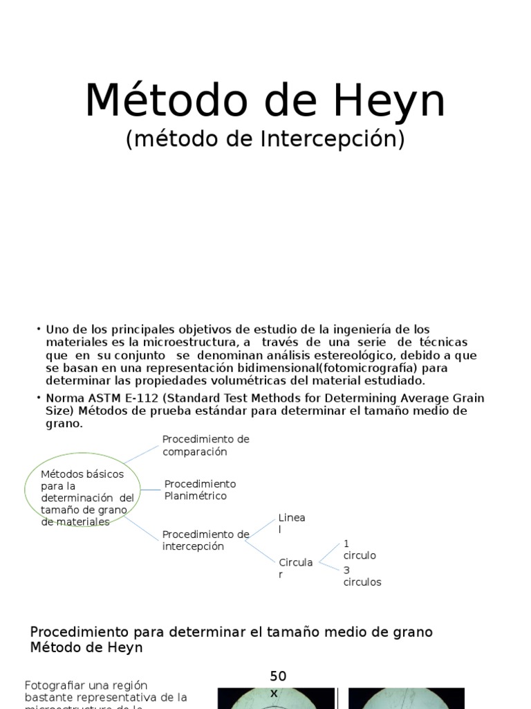 Método de Heyn según norma ASTM E112 | PDF | Tecnología