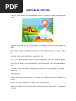 Guion de Obra de Teatro El Patito Feo. | PDF | El patito feo | Ocio