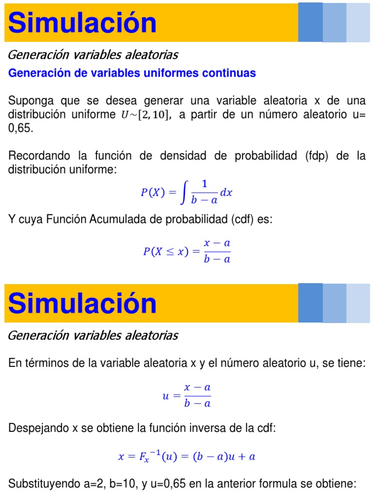 GeneracionVariablesAleatorias II | PDF | Distribución normal | Variable ...