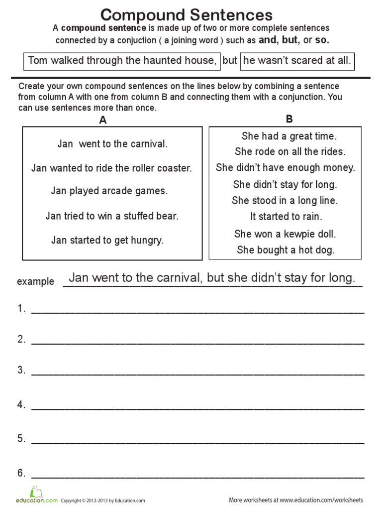 Great Grammar Compound Sentences | PDF | Language Arts & Discipline