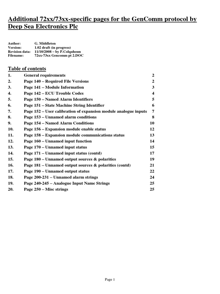 72xx-73xx GenComm PT 2 | PDF | Voltage | Interface (Computing)