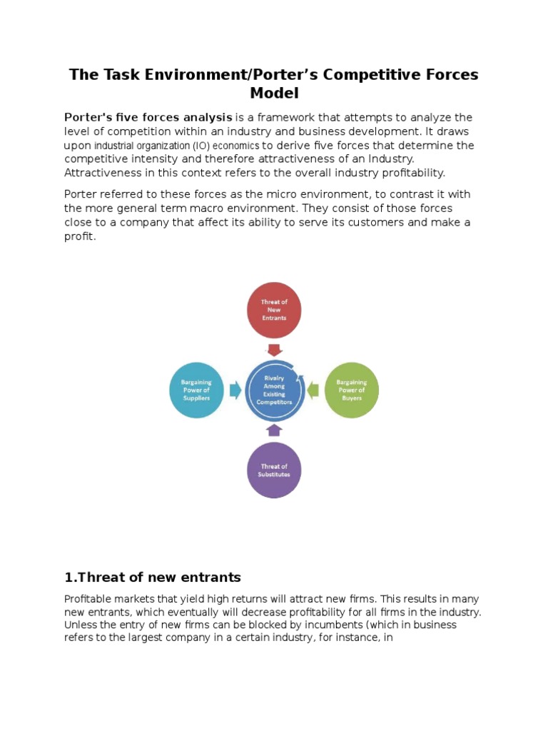 The Task Environment | Economies | Economics