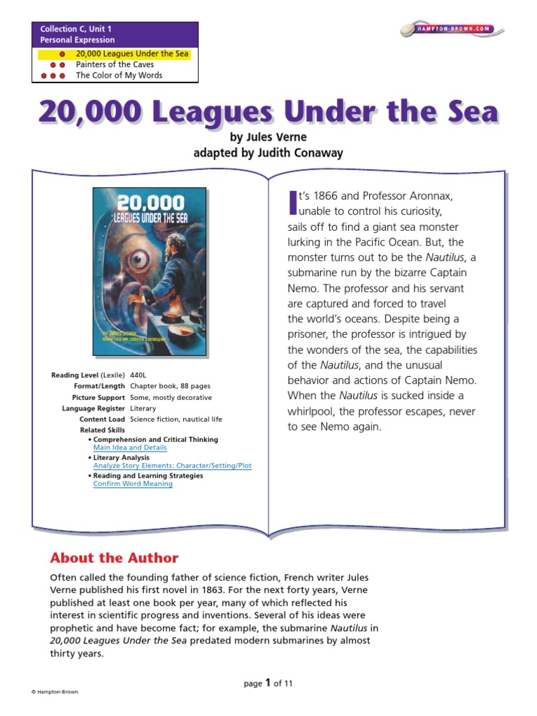 League Under The Sea | PDF | Twenty Thousand Leagues Under The Sea ...