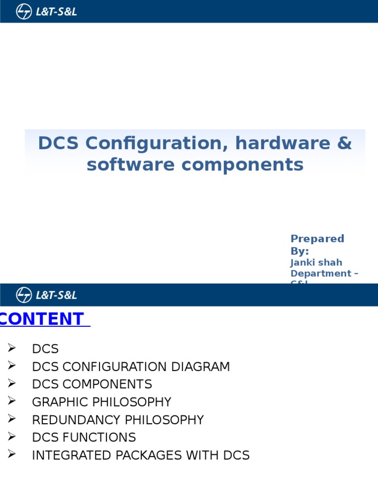 DCS Configurationand Its Components | Systems Theory | Manufactured Goods