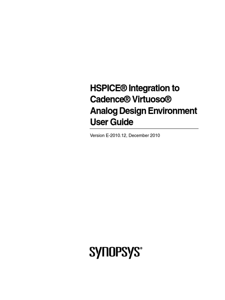 Hspice Integ | PDF | Spice | Command Line Interface