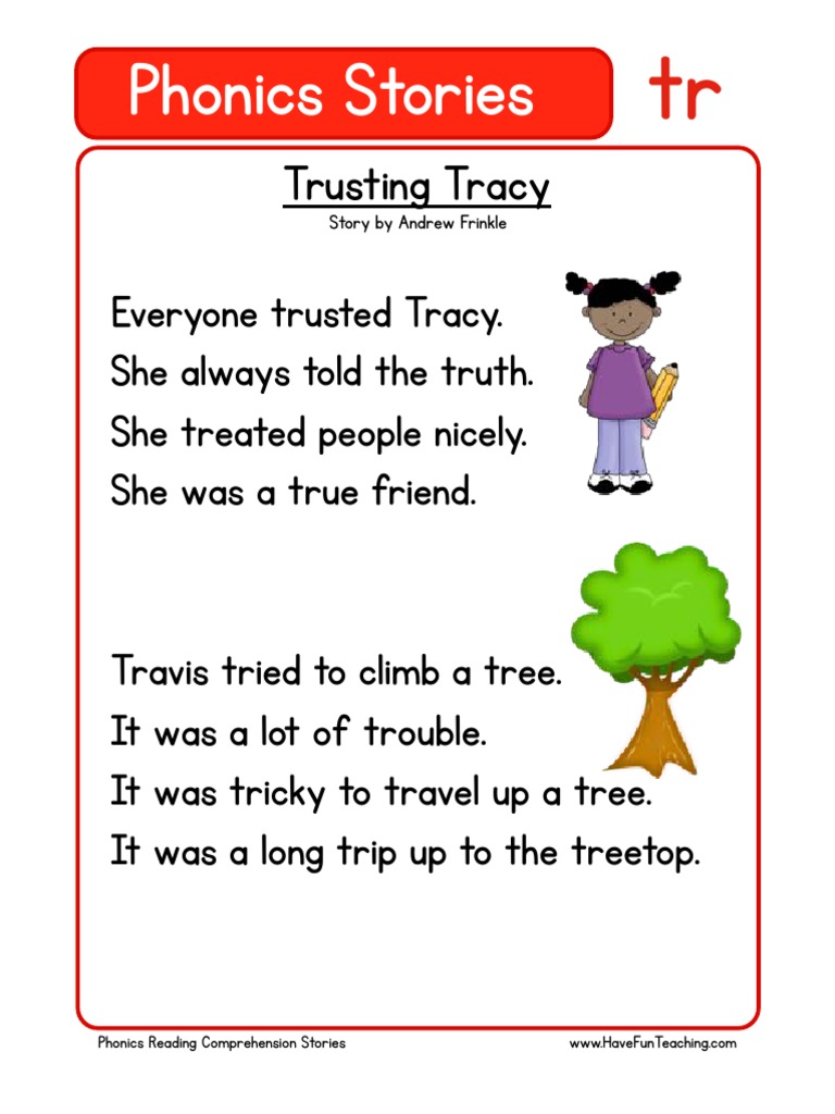 Trusting Tracy: A Phonics Story | PDF | Social Science | Language Arts ...