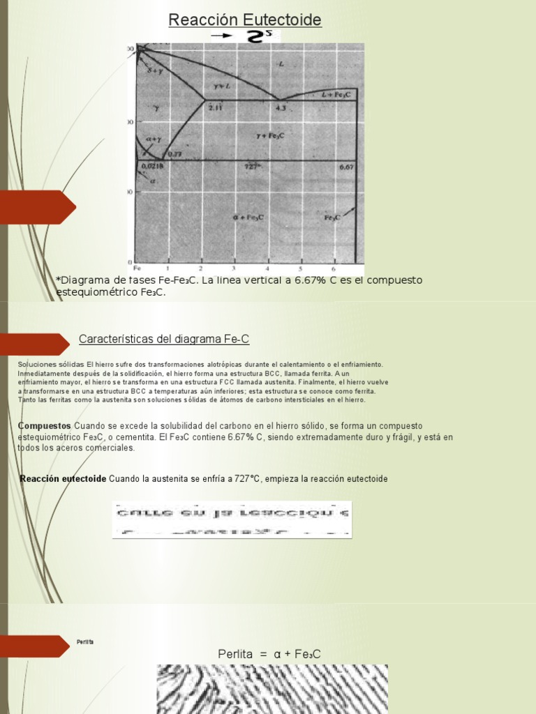 Reacción Eutectoide en Aceros Eutectoides | PDF | Hierro | Rieles