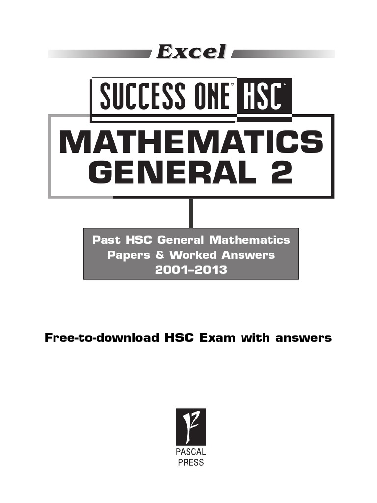 Excel Success One HSC General Mathematics SAMPLE 2014 | PDF | Sine ...