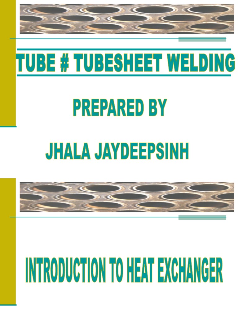Tube To Tube Sheet | PDF | Pipe (Fluid Conveyance) | Welding