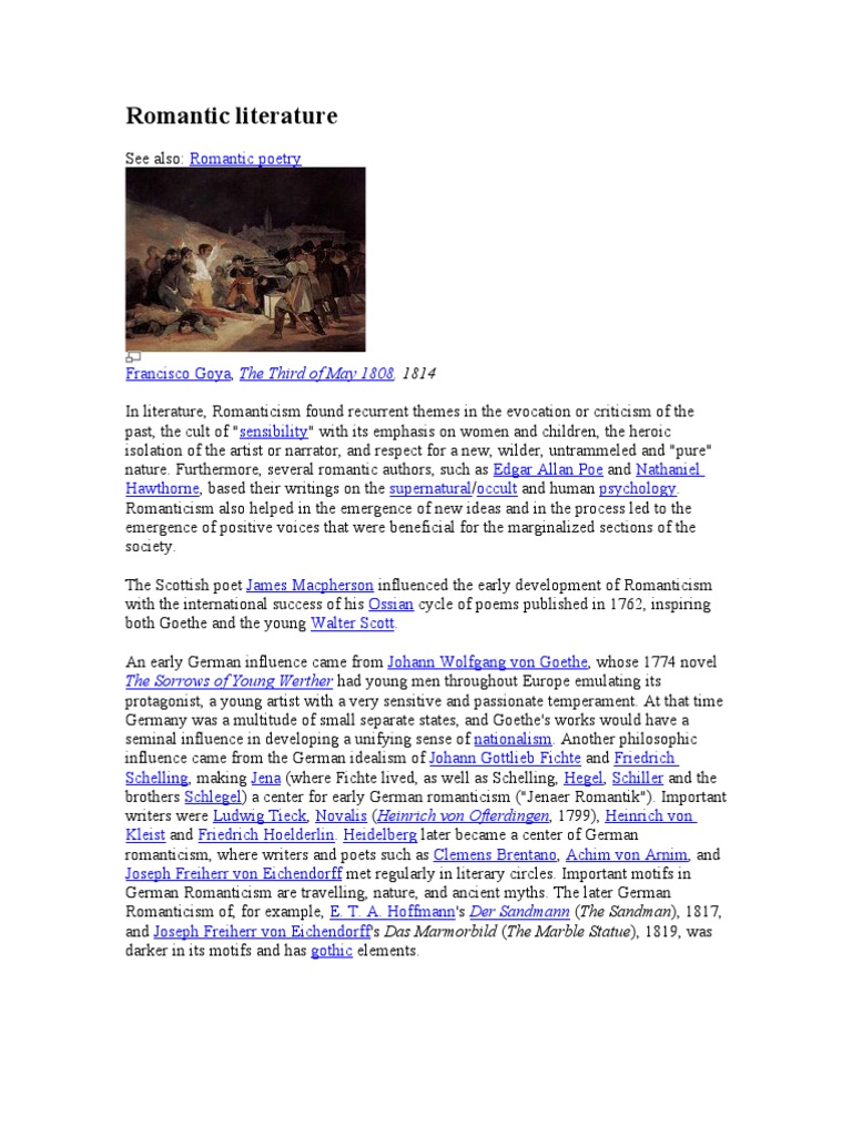 Additional Info of Romance | PDF | William Blake | Romanticism