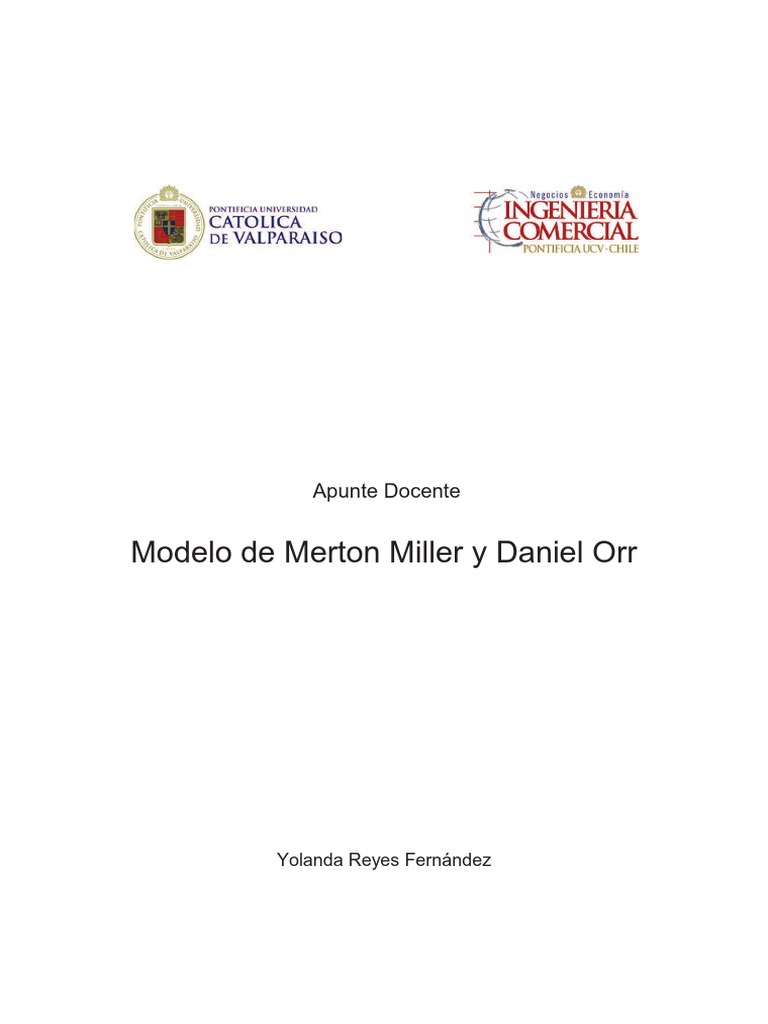 Apunte Docente Modelode Millery Orr YR | PDF | Diferencia | Distribución normal
