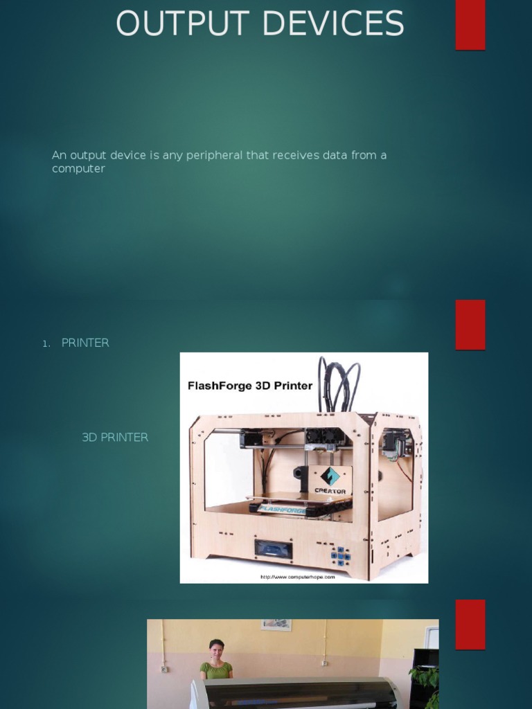 Types of Computer Output Devices | PDF