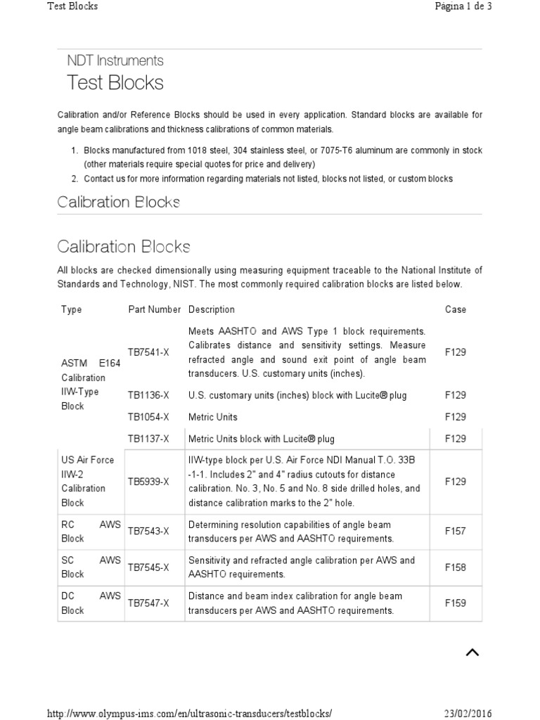 Test Blocks | PDF | Calibration | Scientific Observation