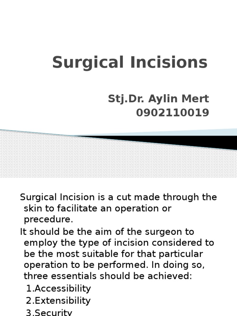 Surgical Incisions | PDF | Abdomen | Pelvis