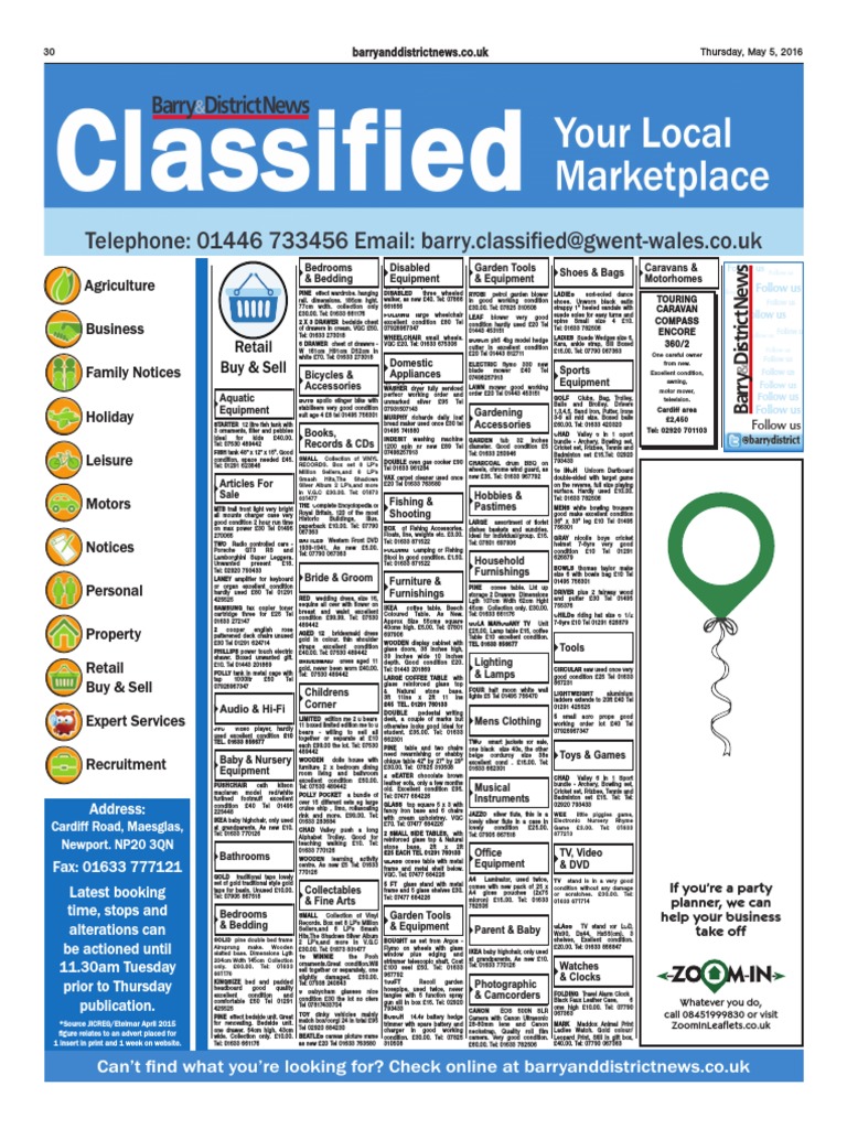 Barry Classified 050516 | PDF