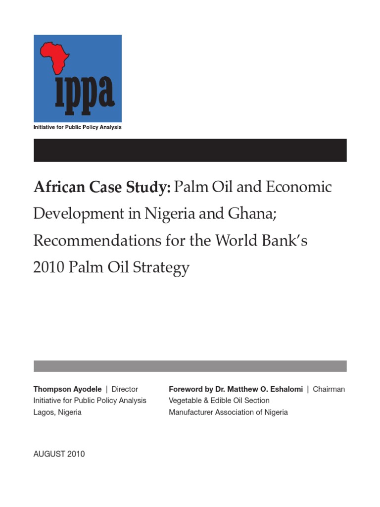Worldbankreportpalmoil | PDF | Palm Oil | Poverty
