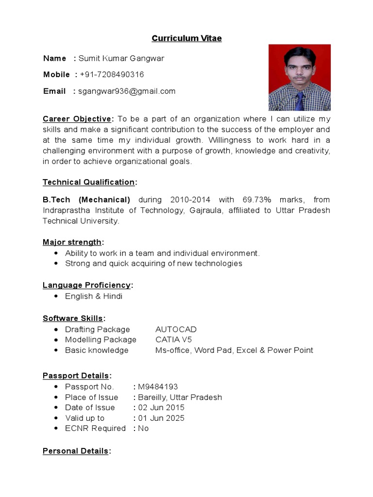 Resume - Sumit Gangwar | PDF
