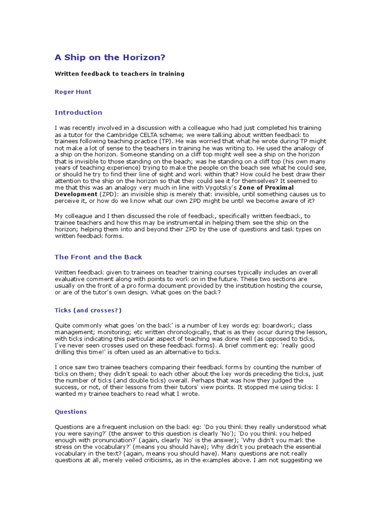 Guiding Trainees to See the Ship on the Horizon: Effective Questioning ...