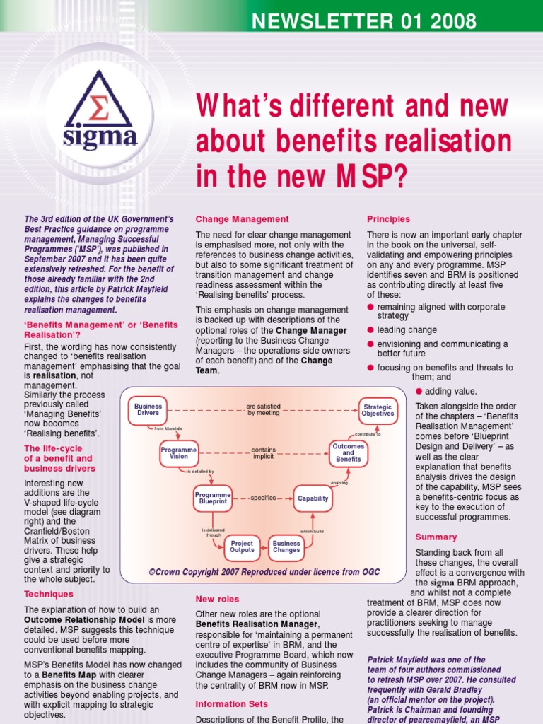 MSP and Benefit Realisation | PDF | Business | Cognition