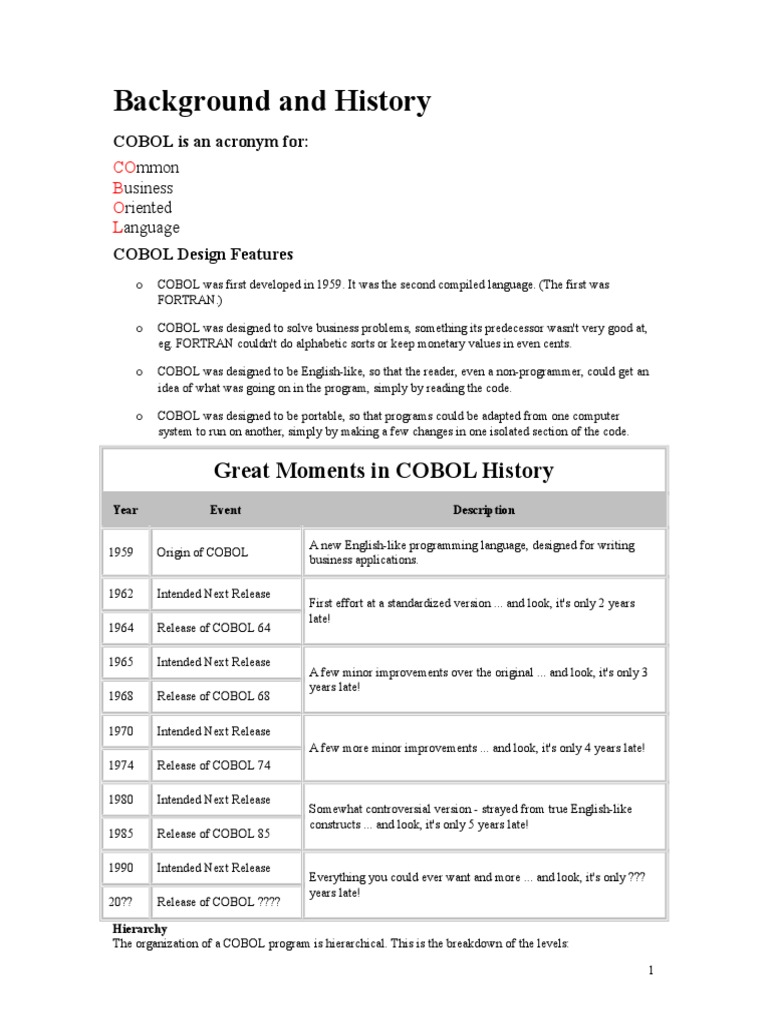 COBOL Tutorial Simple | PDF | Subroutine | Multiplication COBOL Tutorial Simple | PDF | Subroutine | Multiplication