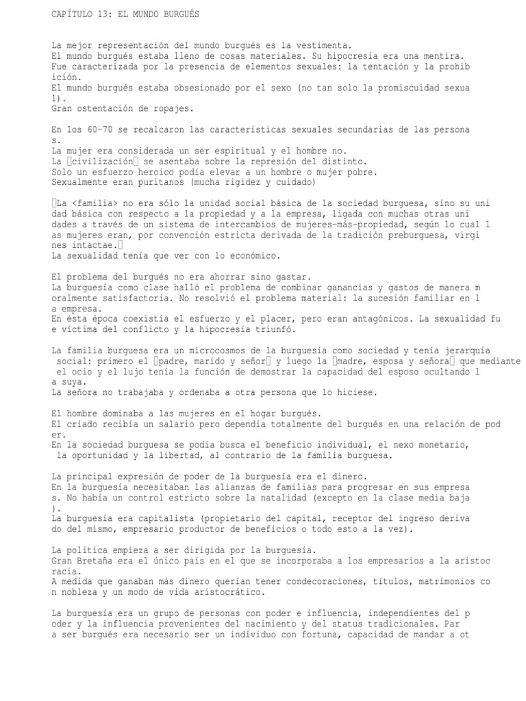 Eric J. Hobsbawm - El Mundo Burgues | PDF | Burguesía | Capitalismo