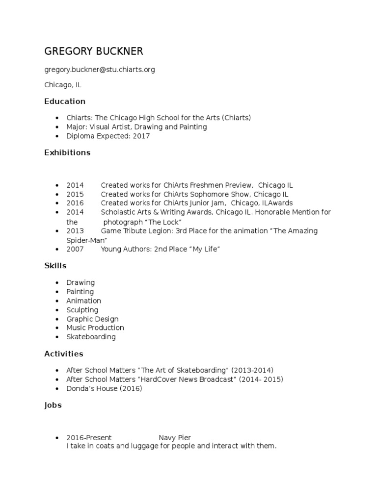 Gregory Bucknerresume | PDF